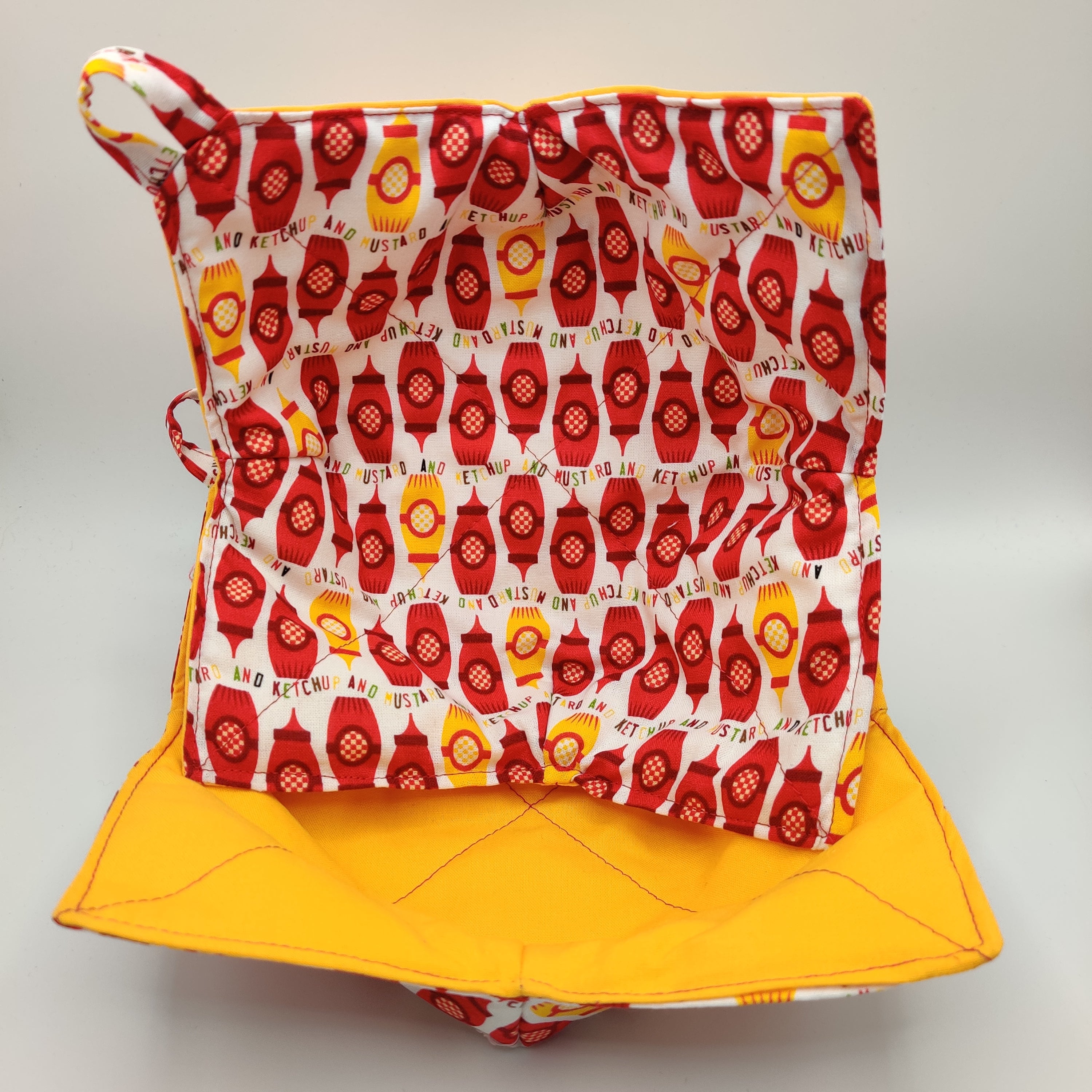 Microwaveable Bowl Cozy - Ketchup and Mustard – Crafts by Maggie D, LLC